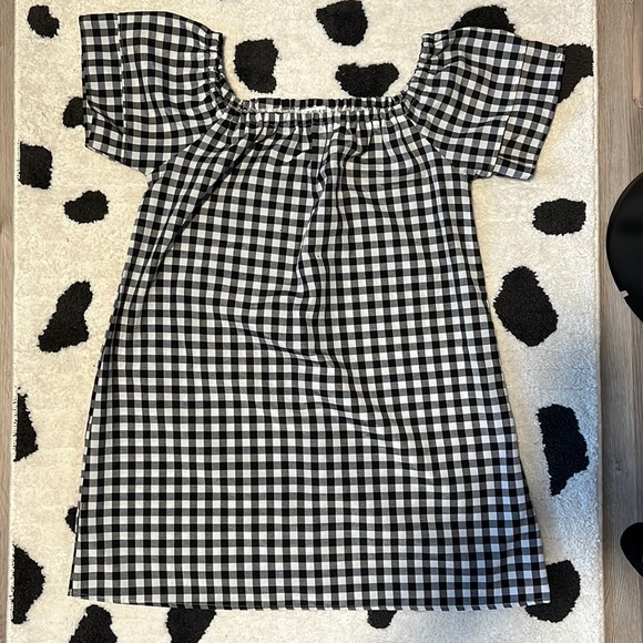 bohme | Dresses | Gingham Off The Shoulder Dress | Poshmark
